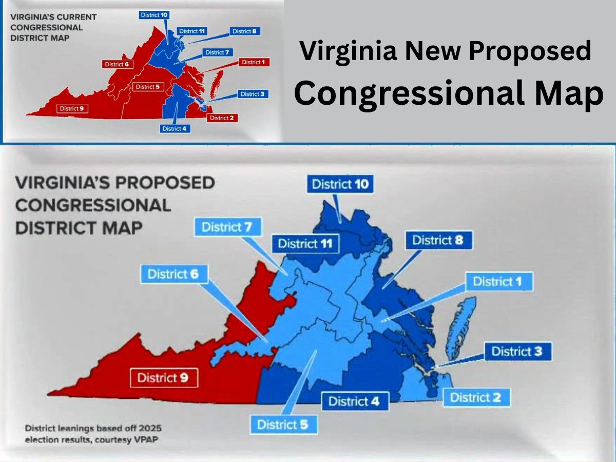 Virginia Election Results 2026: What is the New Congressional Map ...