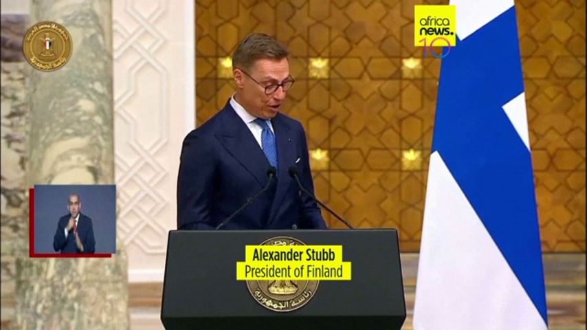 Egypt's President El-Sissi hosts Finnish leader Stubb for talks in Cairo