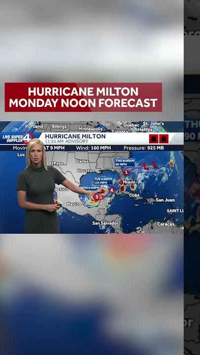Milton Monday noon #hurricane #storm #milton