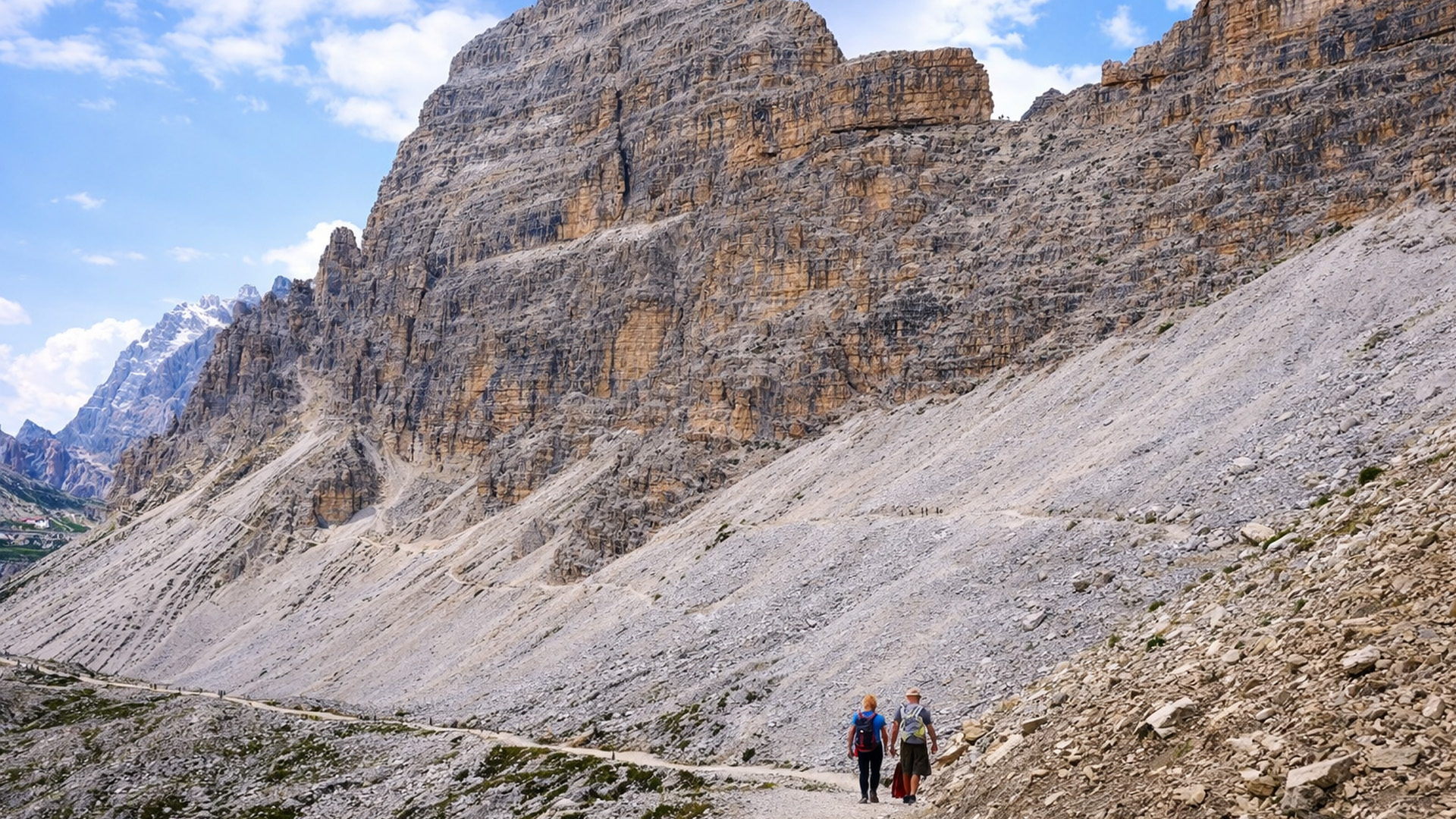 Tre Cime di Lavaredo Italië wandeling langs de drie toppers (4K)