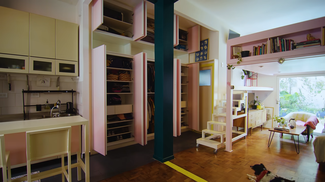 Watch this Buenos Aires apartment built for musicians and their cat
