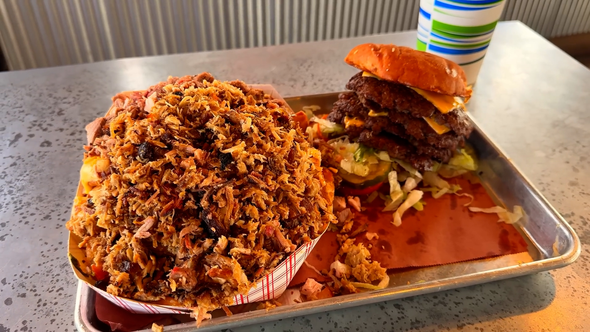 Woman attempts burger challenge no female challenger has beaten with ...