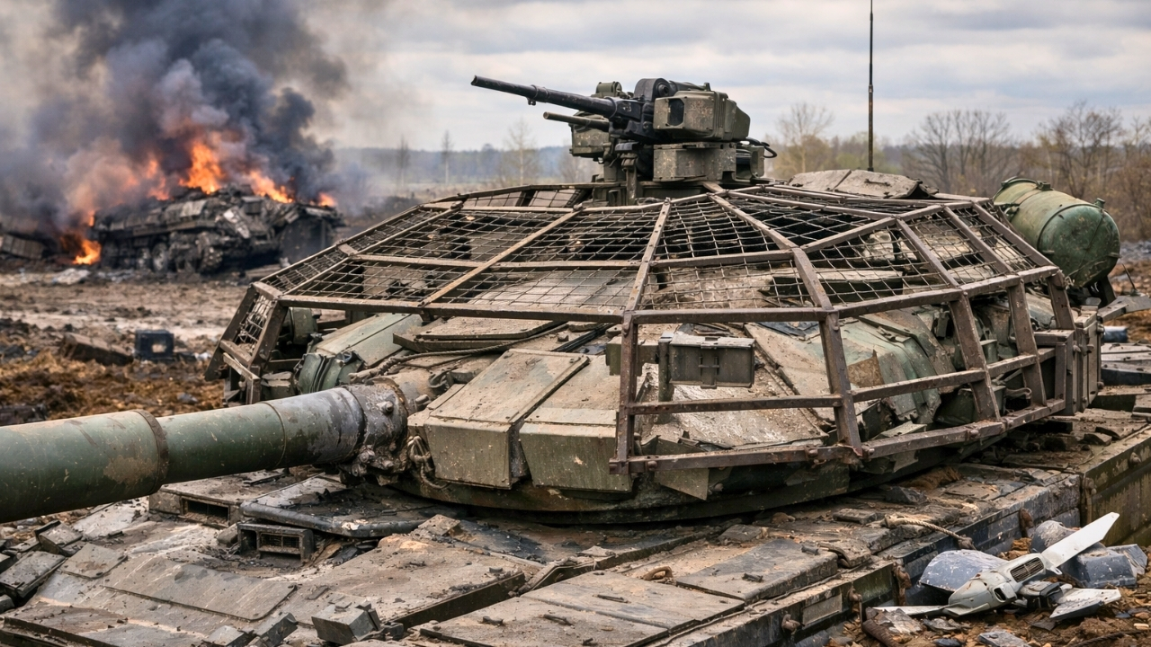 The truth about Russia’s cope cages explains why so many tanks stopped ...