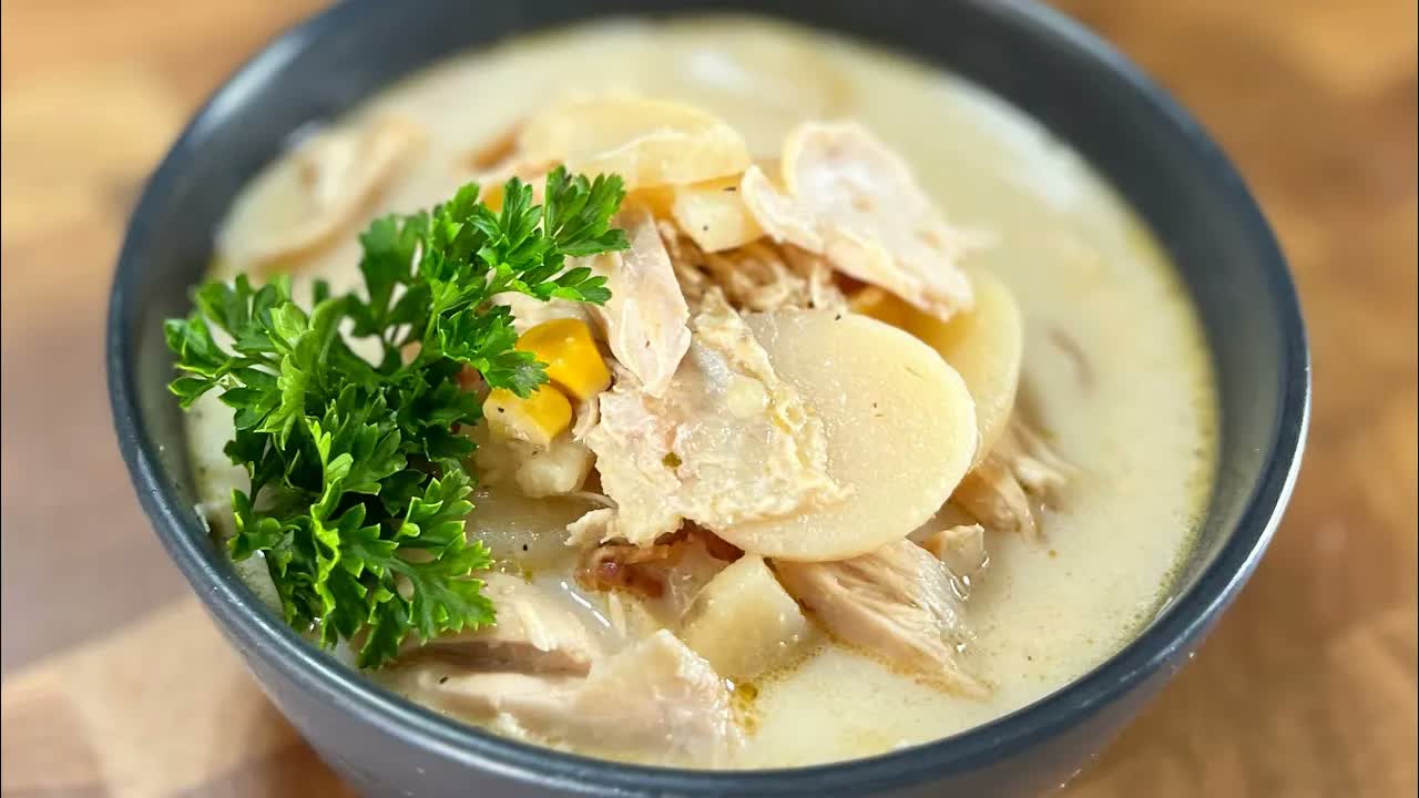 Creamy crockpot chicken potato soup recipe
