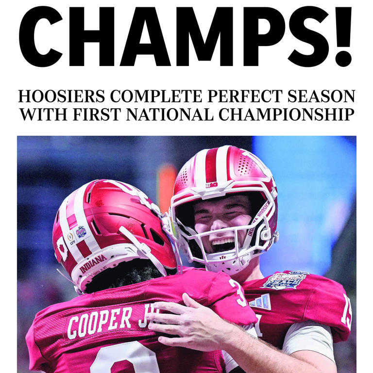 Relive Fernando Mendoza's historic Indiana run with framed page prints