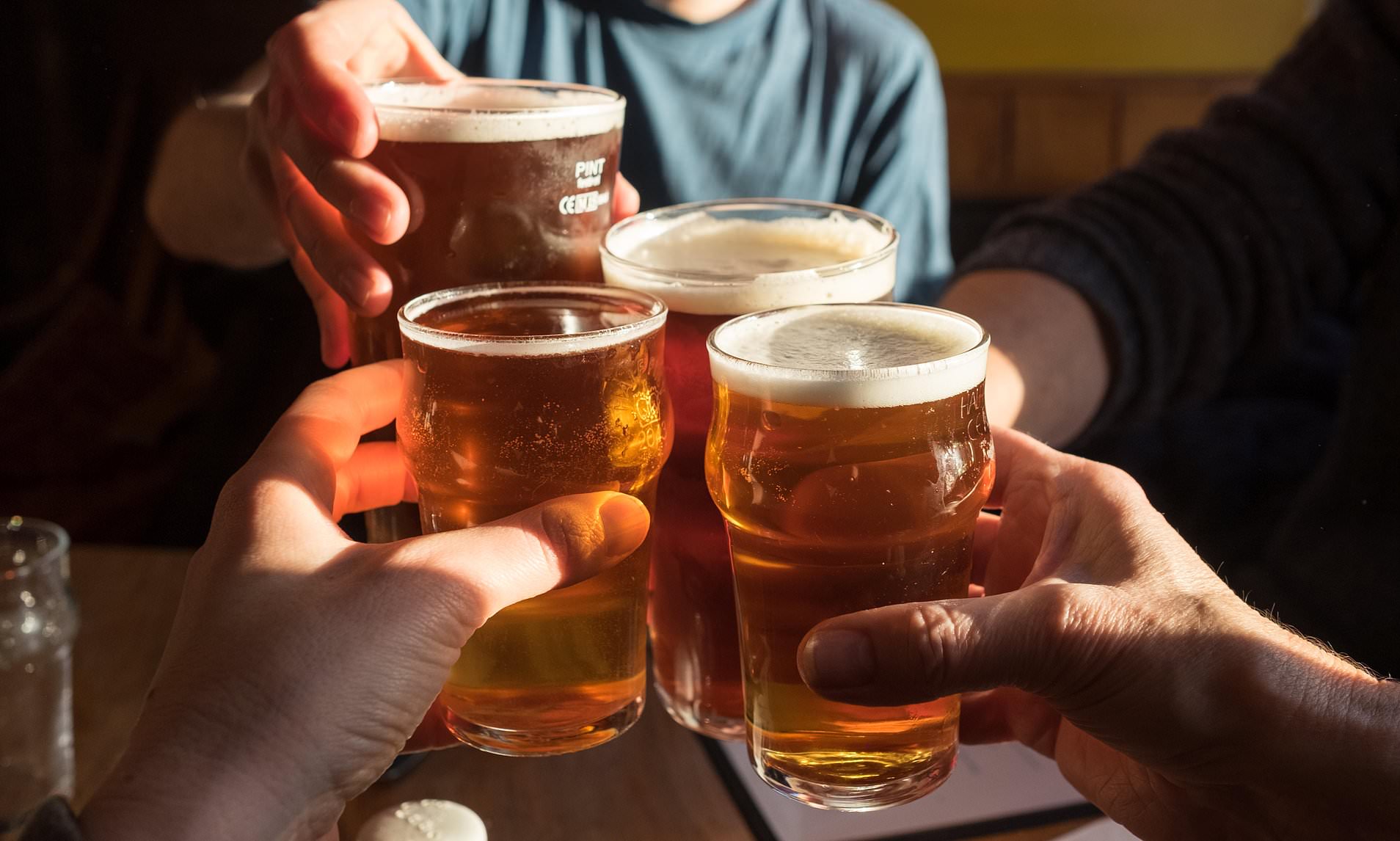 Researchers declare that a pint of beer is a source of vitamin B and 0% ...