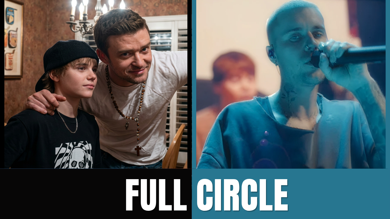 Justin Timberlake shares sweet throwback with young Justin Bieber after ...