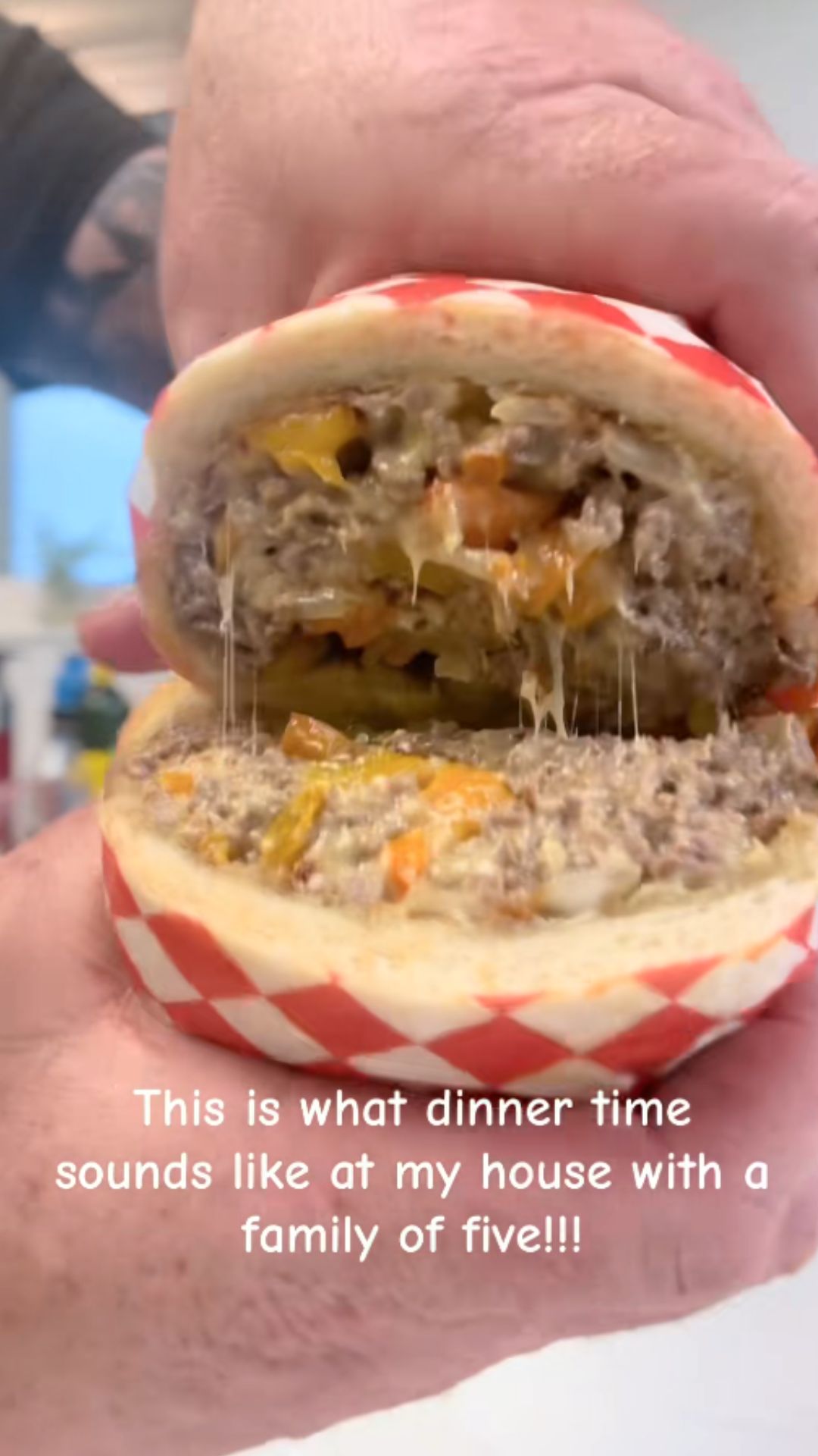 Ribeye steak sandwiches & family dinner chaos