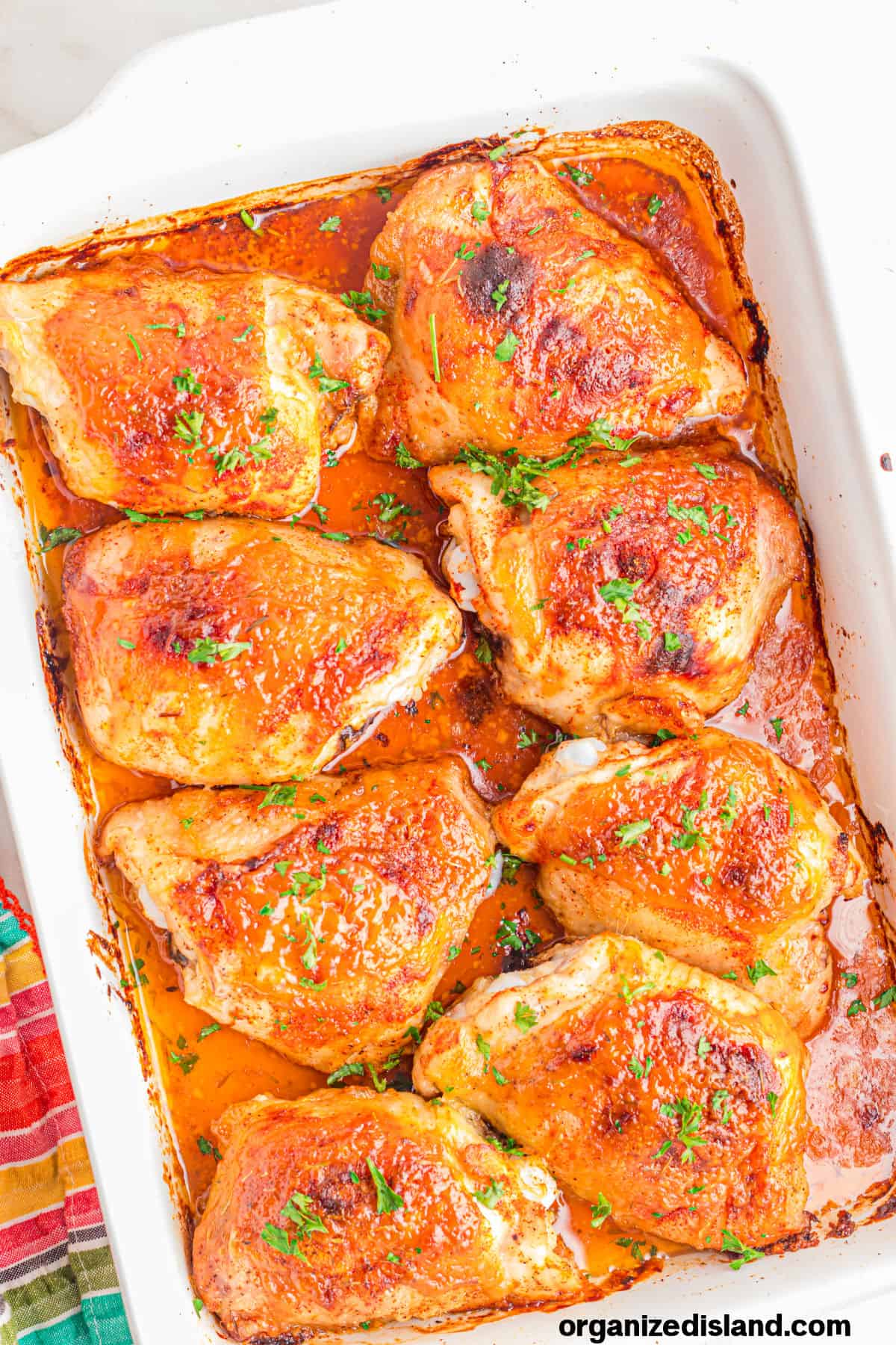Honey mustard chicken thighs