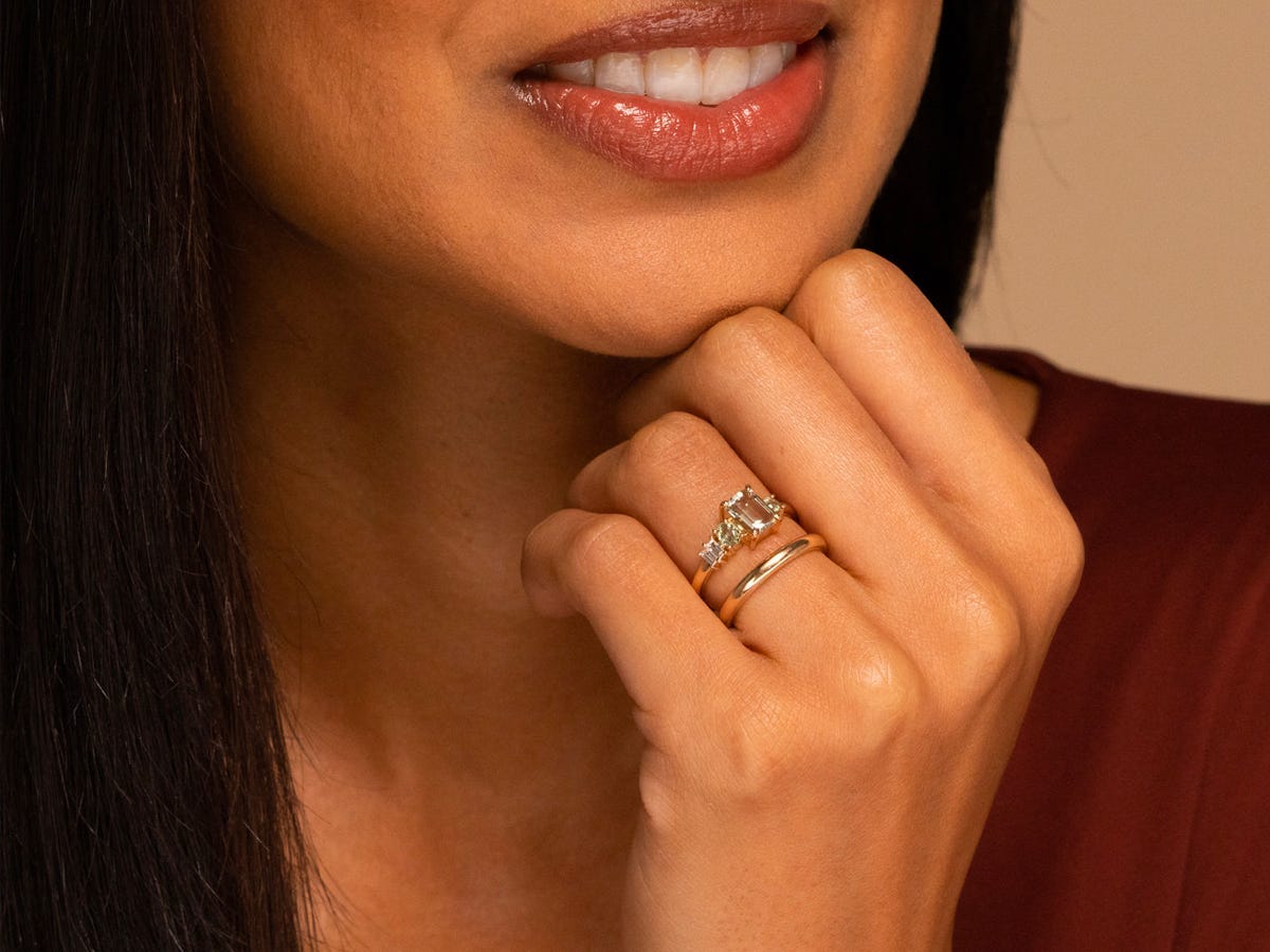 Mejuri, a popular online jewelry startup, has a collection of unique ...