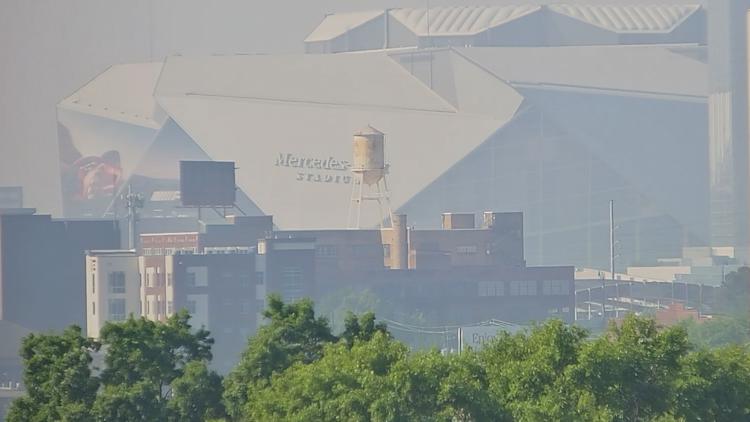 Smoky haze, burn smell in metro Atlanta coming from south Georgia wildfires