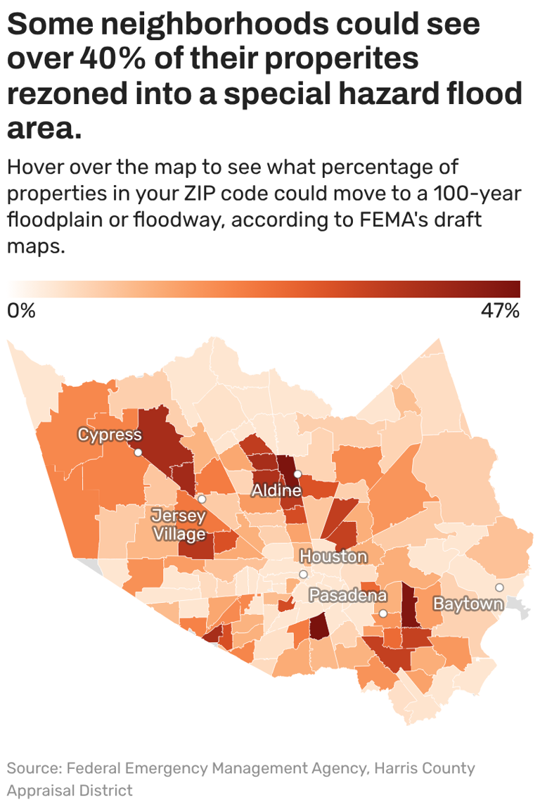 New FEMA flood maps could force thousands of Houston homeowners into ...
