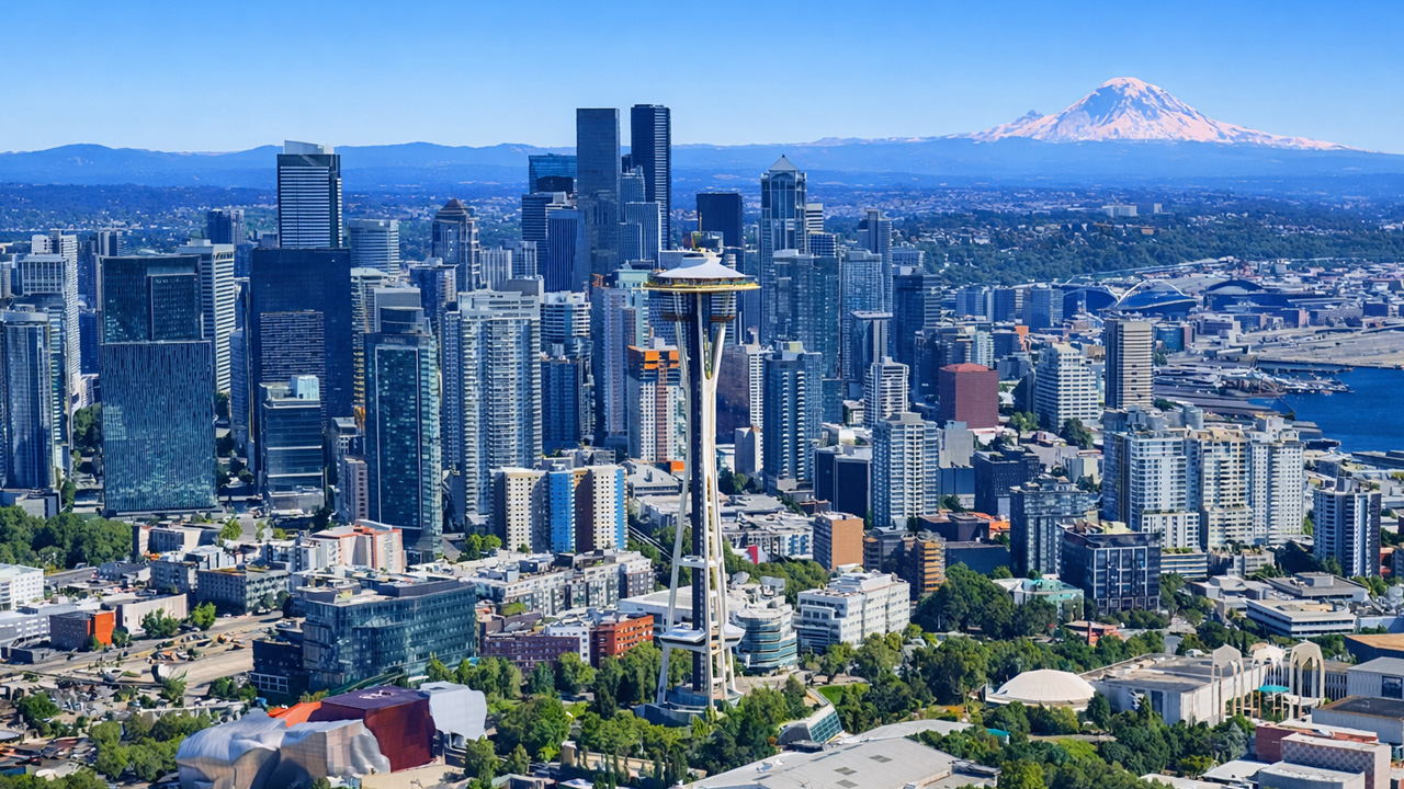 ¿Has visto Seattle desde esta impresionante perspectiva?