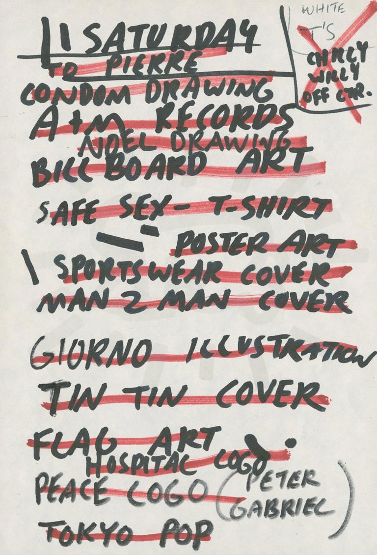 The ordinary, extraordinary to-do lists of Keith Haring