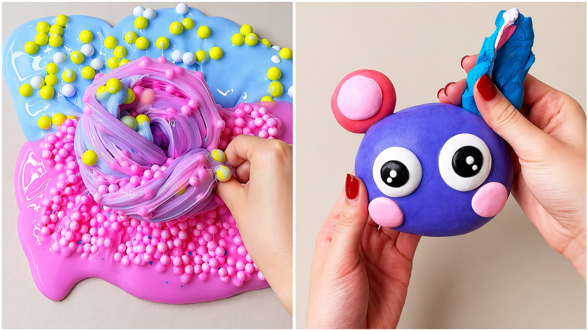 Slime texture mix and character squish