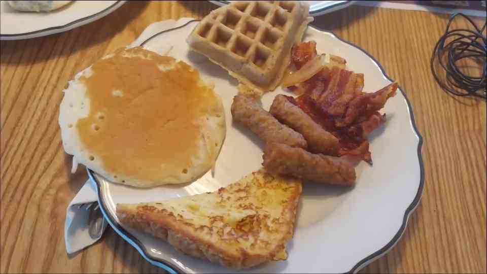 I'm eating everything – buffet challenge goes too far