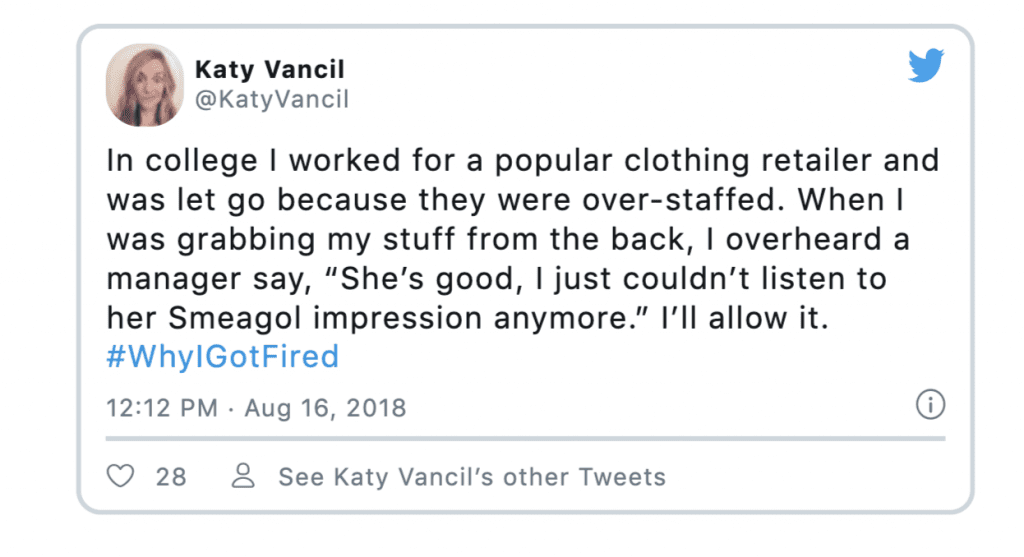 Why I got fired - silly reasons why people were let go