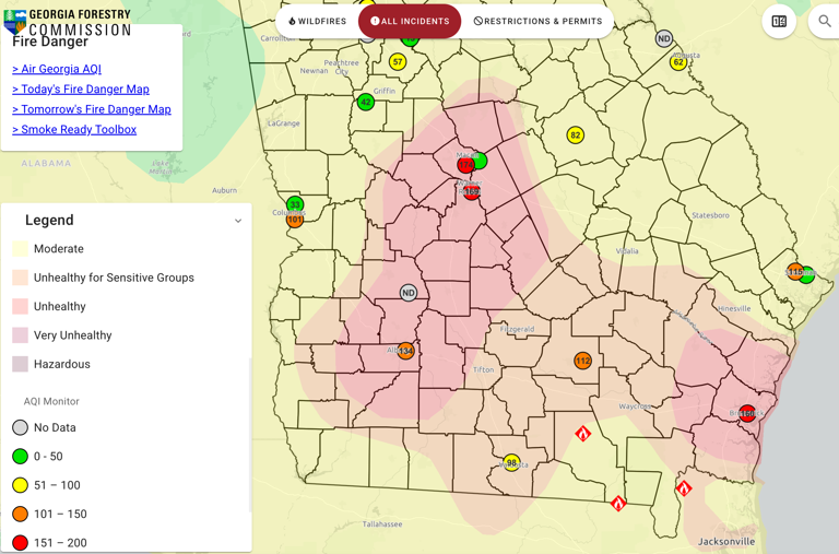 Georgia Forestry Commission issues first mandatory burn ban
