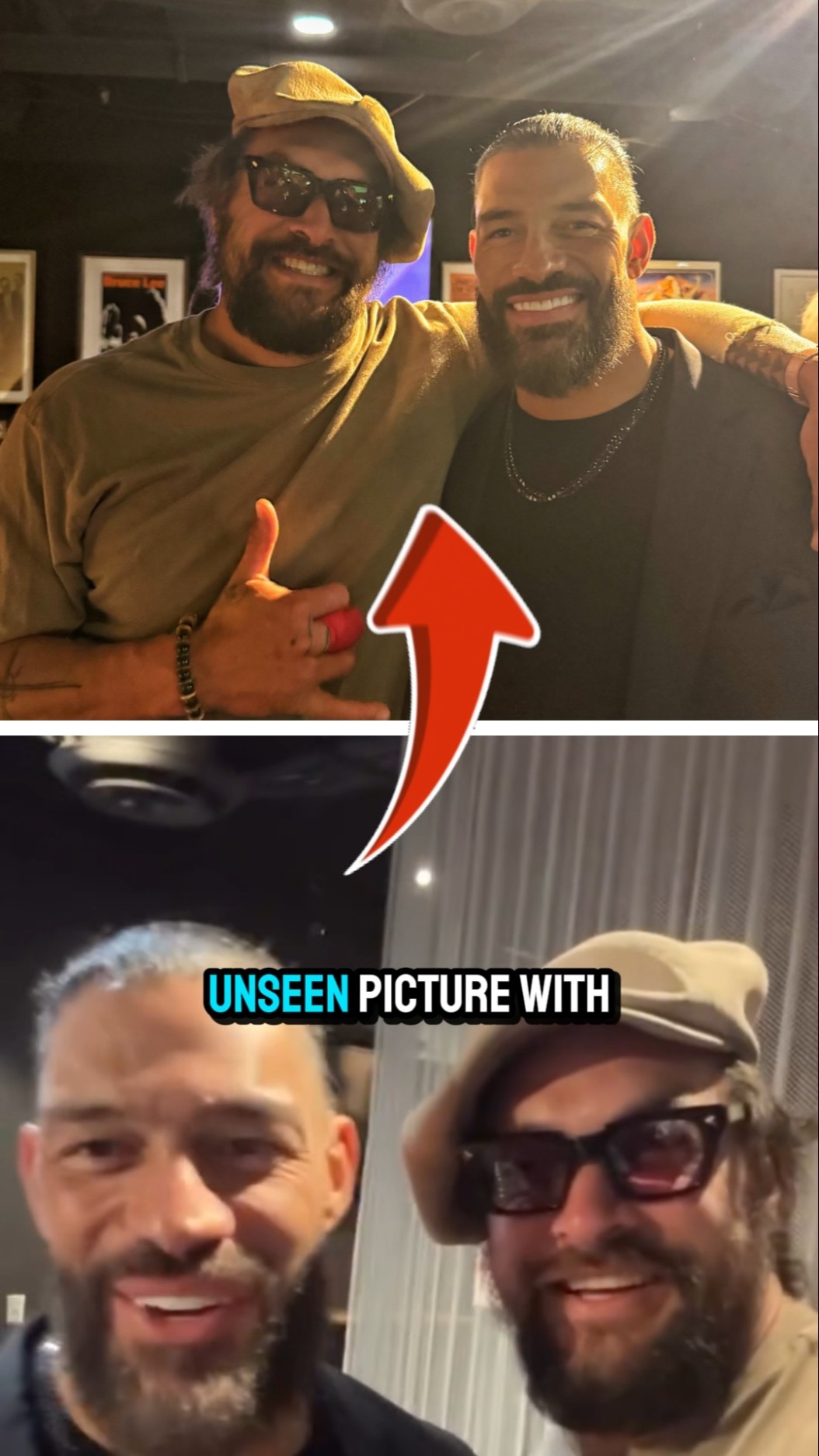 Roman Reigna Drops Unseen Pic with Jason Momoa!