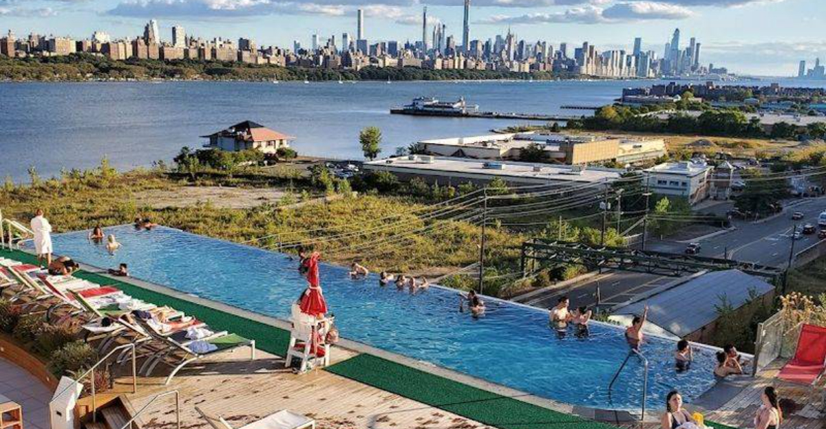 A rooftop pool, a food hall, and a yoga studio all live at this New ...