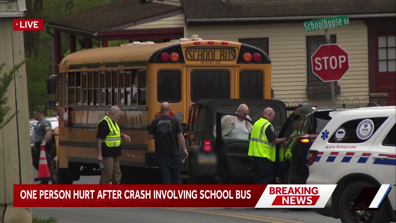 School bus involved in Lancaster County crash