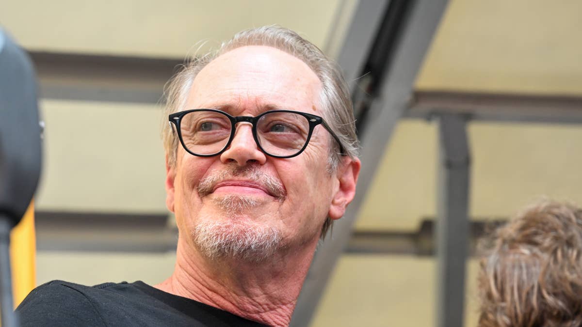 Steve Buscemi looks so happy with his new wife and a baby pig on the ...