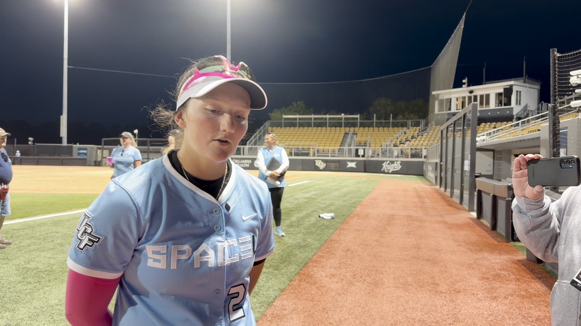 UCF first baseman Ashleigh Griffin talks clinching senior weekend ...