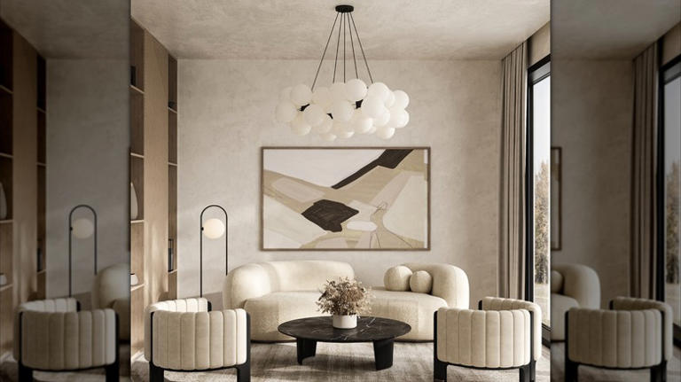 The designer trick that makes a narrow living room feel way bigger