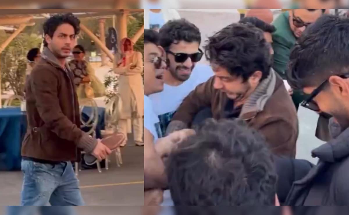 Watch: Aryan Khan goes into battle mode during joota churai at best ...