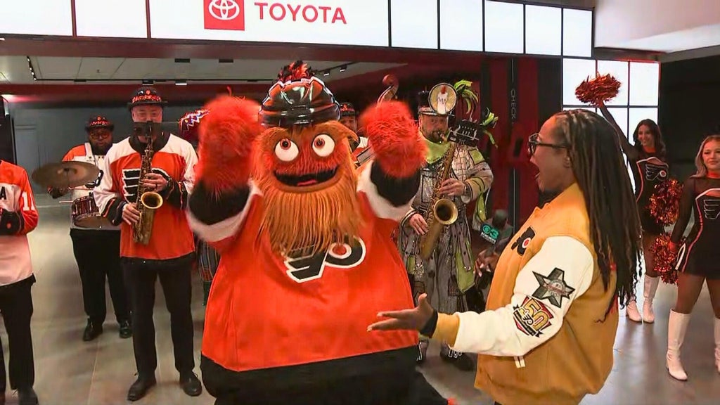Ready or not, here he comes: Playoff Gritty arrives for Game 3 of ...