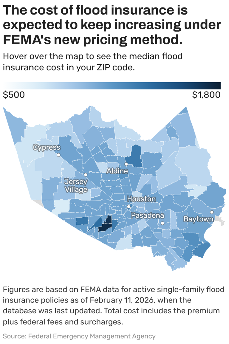 New FEMA flood maps could force thousands of Houston homeowners into ...