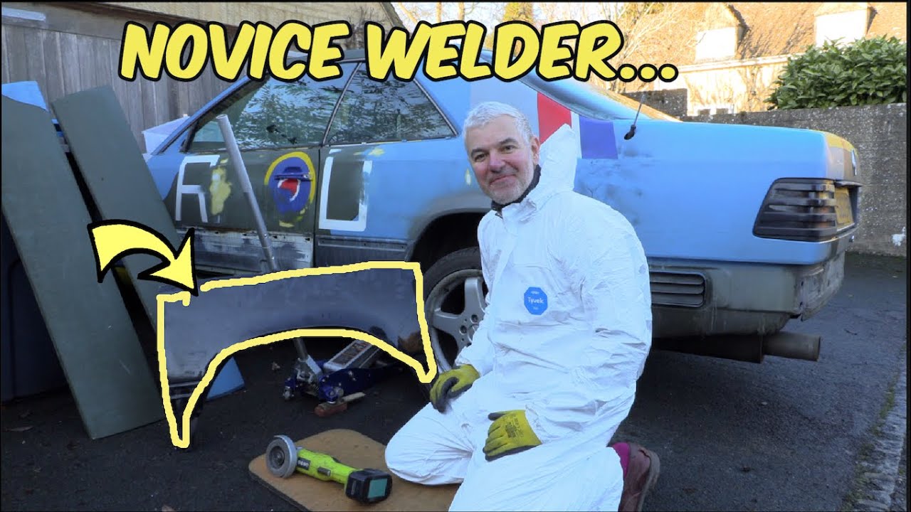 Watch me weld my Mercedes wheel arch!