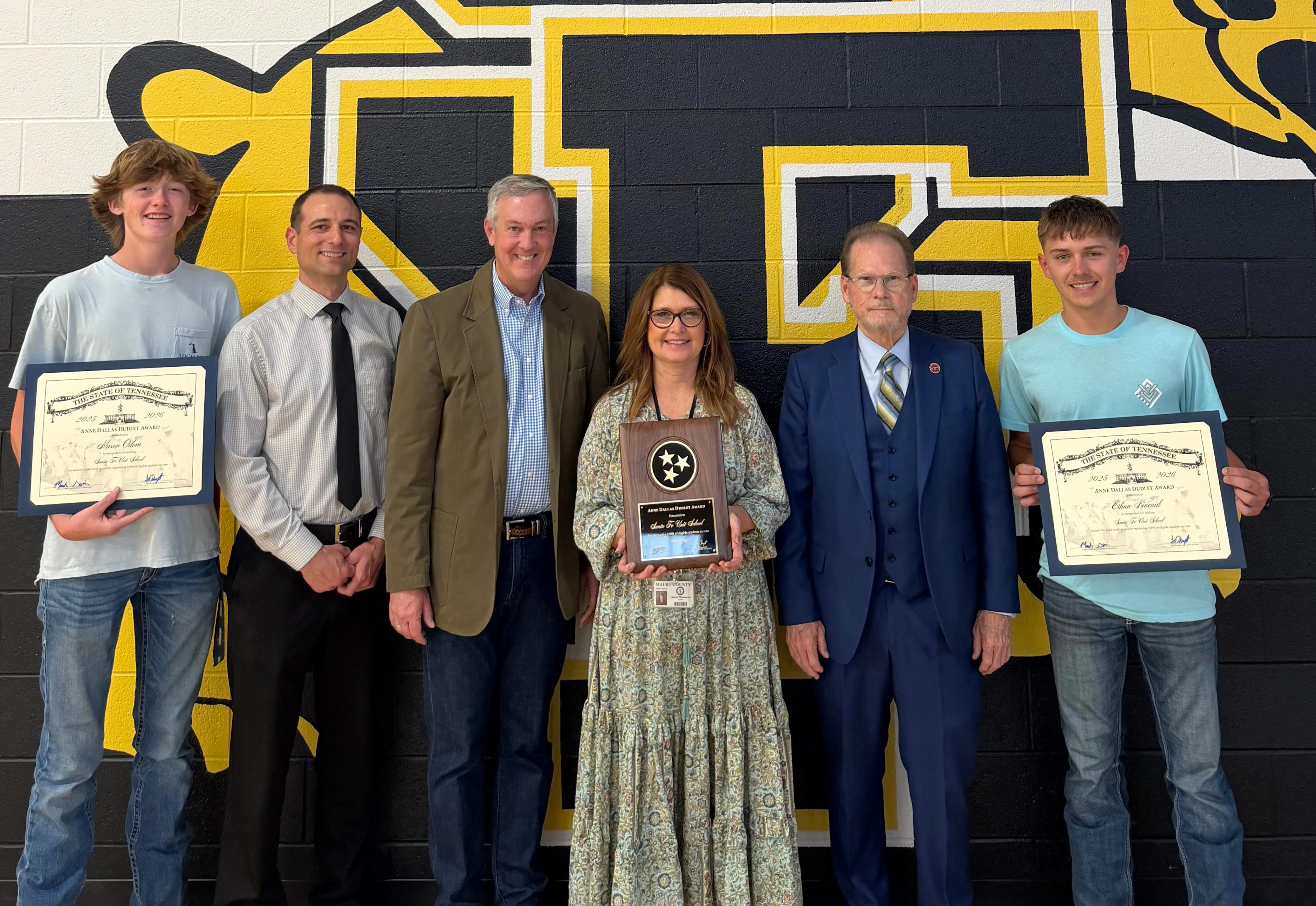 Santa Fe Unit School wins third Anne Dallas Dudley God Level Award