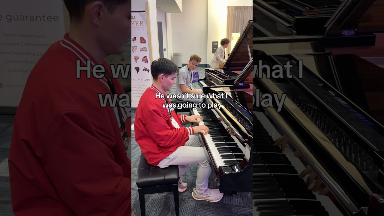 I couldn’t resist this piano magic! 🎹