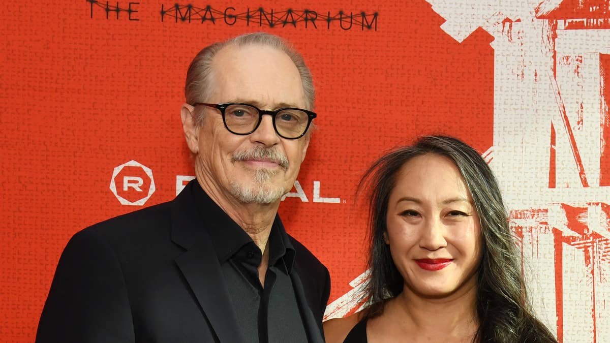 Steve Buscemi looks so happy with his new wife and a baby pig on the ...