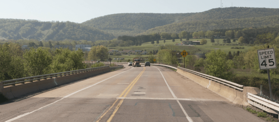 Speed display board installed on 322 near State College
