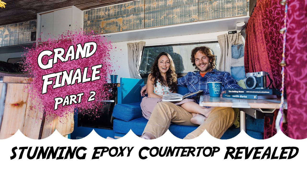 DIY sprinter van | Grand finale | Stunning epoxy countertop revealed ...