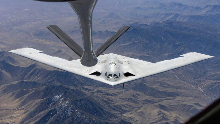 Operational and developmental test pilots fly together on B-21 Raider