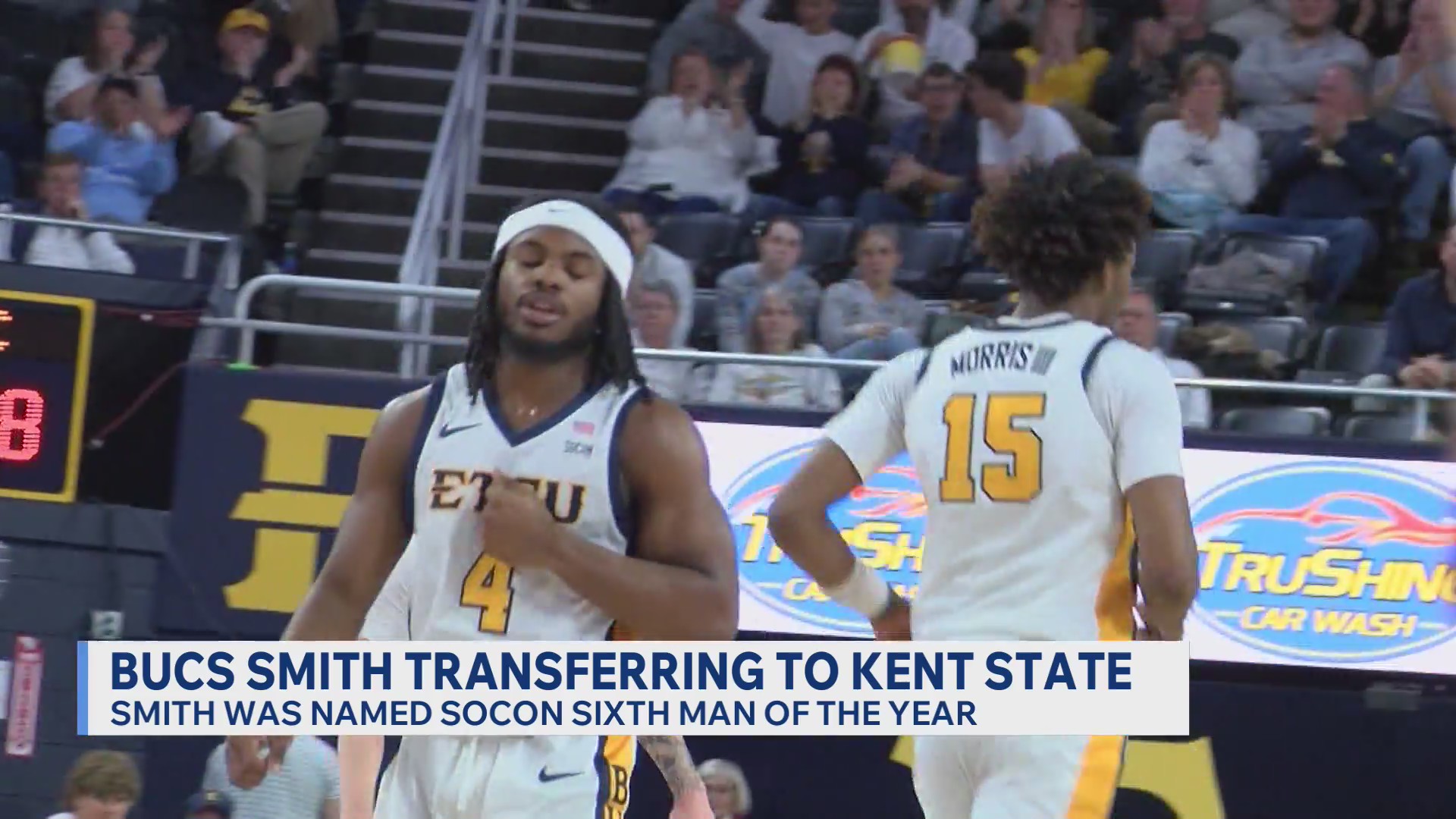 Former ETSU Buccaneer guard Jaylen Smith transferring to Kent State