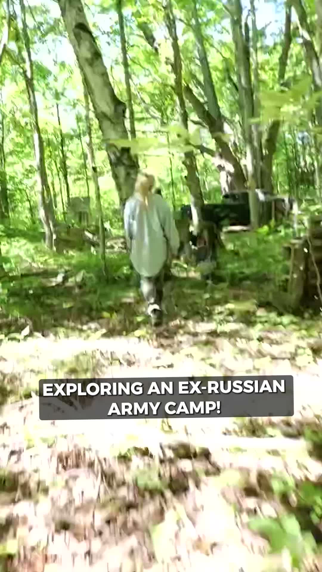 Exploring an abandoned Russian army camp