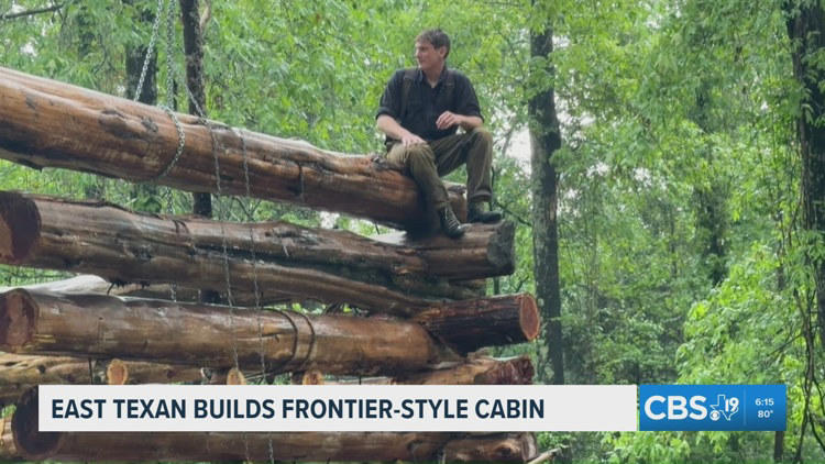 America 250: East Texan builds log cabin from scratch, goes viral on ...