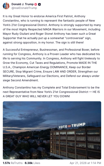 Trump endorses Sticker Mule CEO amid petition controversy