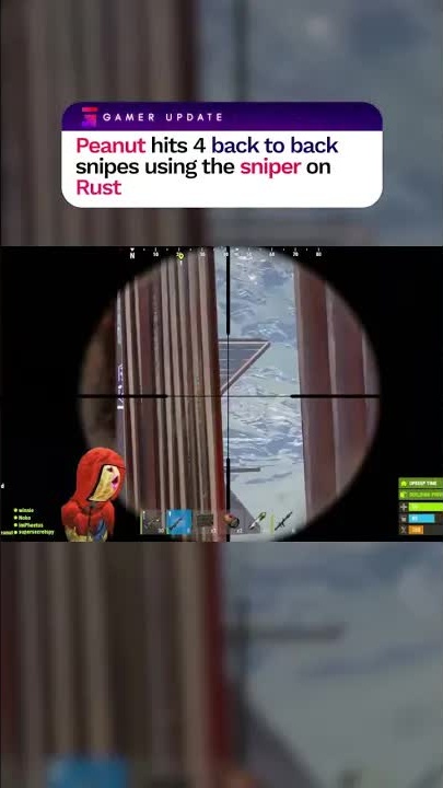 Peanut hits 4 back to back crazy snipes #theburntpeanut #gaming #rust