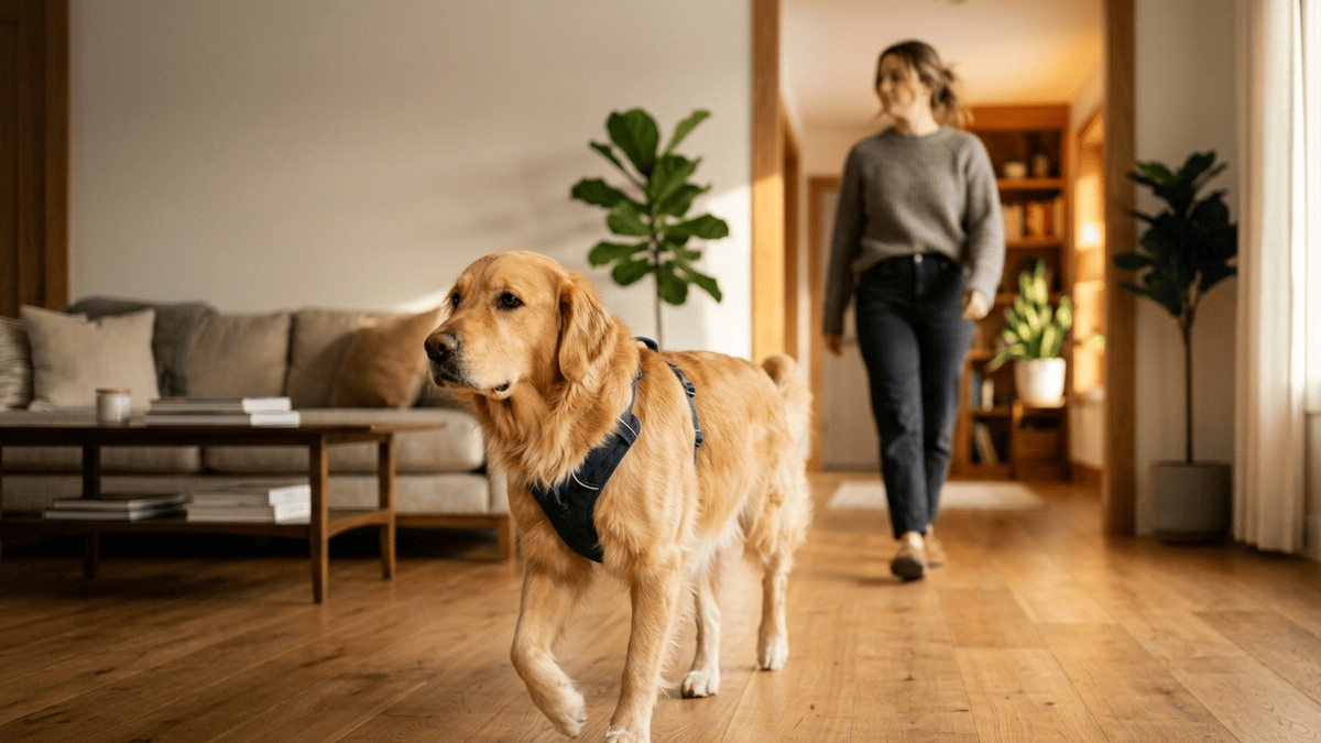 Why your dog follows you from room to room and what it really means ...