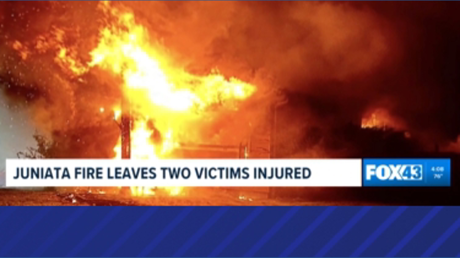 Juniata fire leaves two victims injured