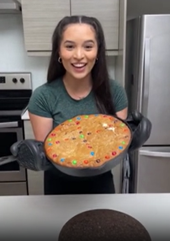 Chocolate bar cookie skillet everyone is obsessed with