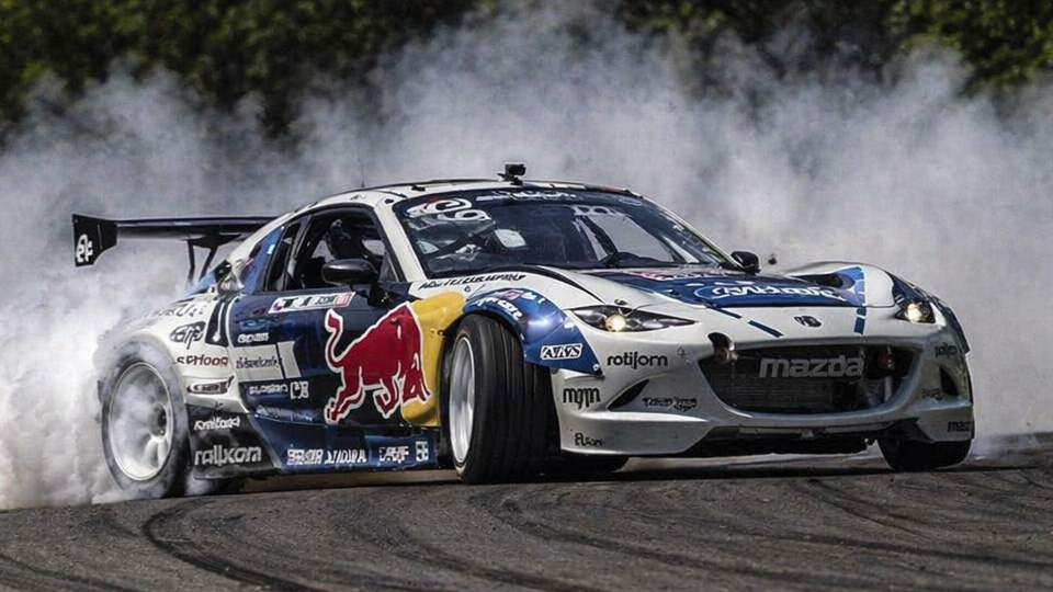 Mazda Miata 4-rotor motor sound 9.000 rpm met volle boost