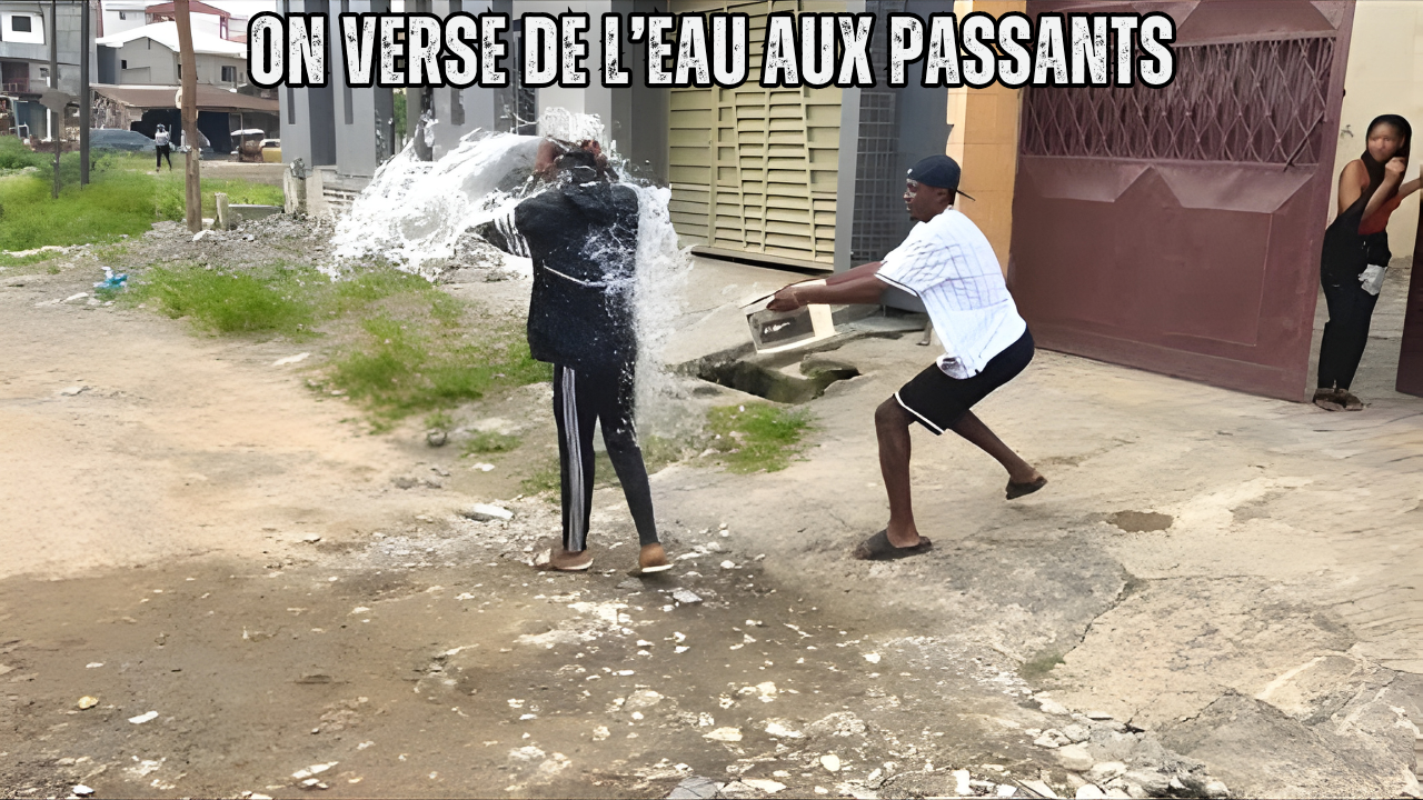 On verse de l’eau aux passants : une expérience de rue drôle et ...
