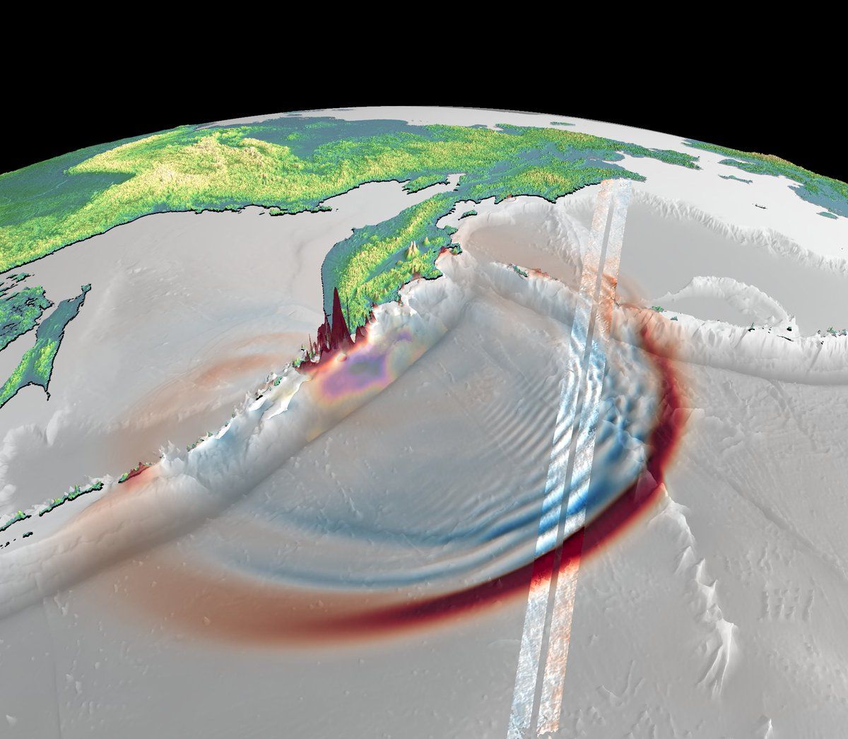🌊 Por primera vez, un tsunami observado en directo desde el espacio