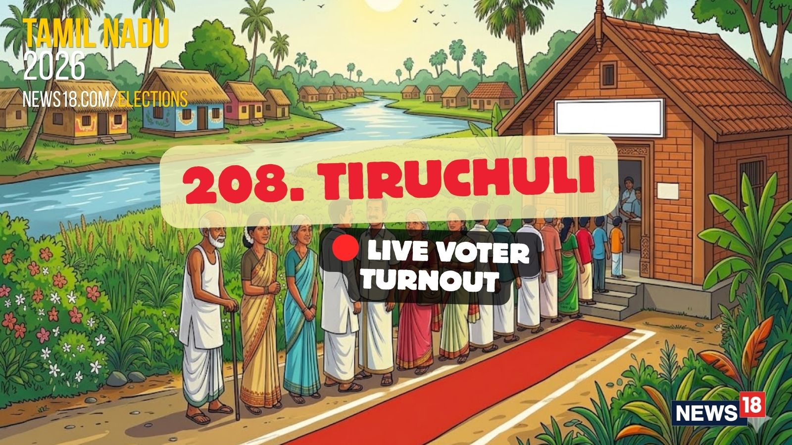 18.28% Voter Turnout At Tiruchuli Assembly Constituency Till 9:00AM